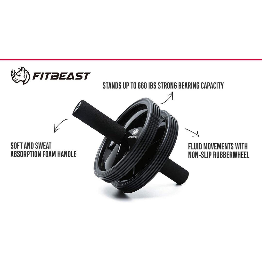 Core Training Kit - 5pc Ab Roller Push Up Skipping Rope | Special Offer