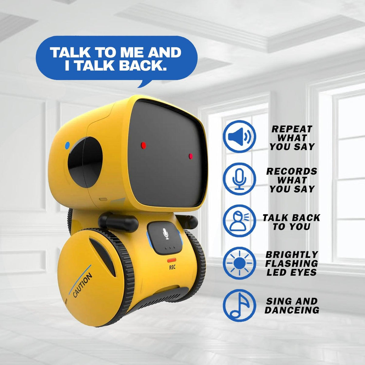 Voice Command Robot - Intelligent Action Dancing Gesture Sensor Toy