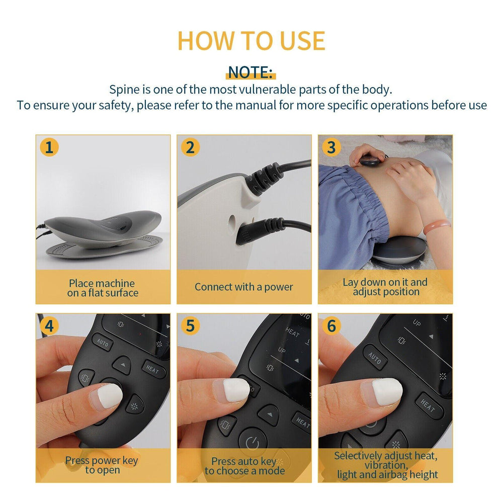 Lumbar Traction Device - Electric Waist Back Massager | Special Offer