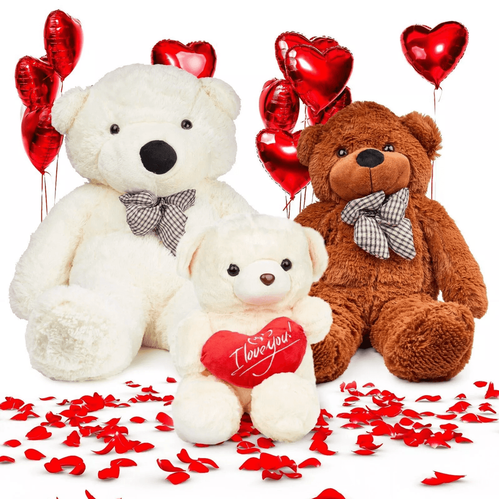 Home Life Size Teddy Bear - Giant Teddy Bear Valentine's Day Love Heart ...