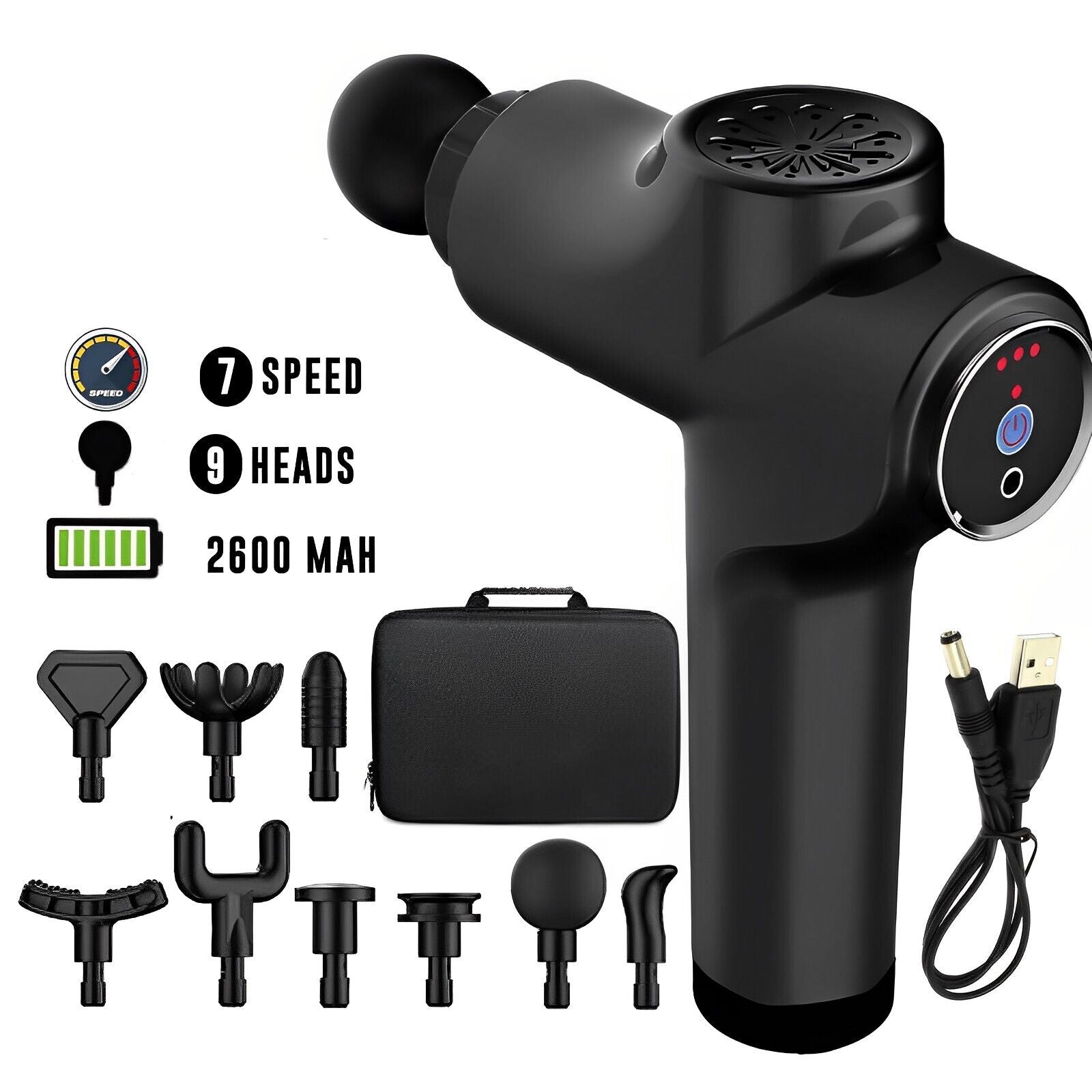 Deep Muscle Massager Gun - Percussion Massager Tissue Relaxing Therapy ...