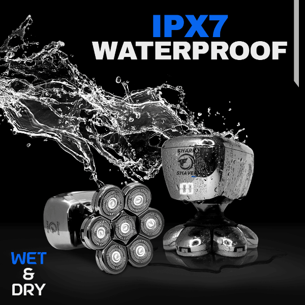 Shark Shaver Pro- Platinum Men's Electric Skull Shaver For Head & Face ...