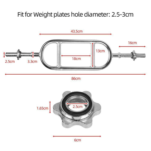 Hammer Curls Bar - Weight Lifting Tricep Bar Fitness Grip Bicep Curl ...