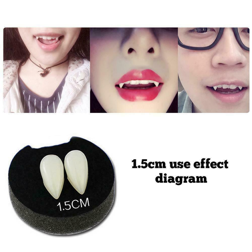 Vampire Teeth Caps - 15mm Halloween Cosplay Denture Vampire Teeth