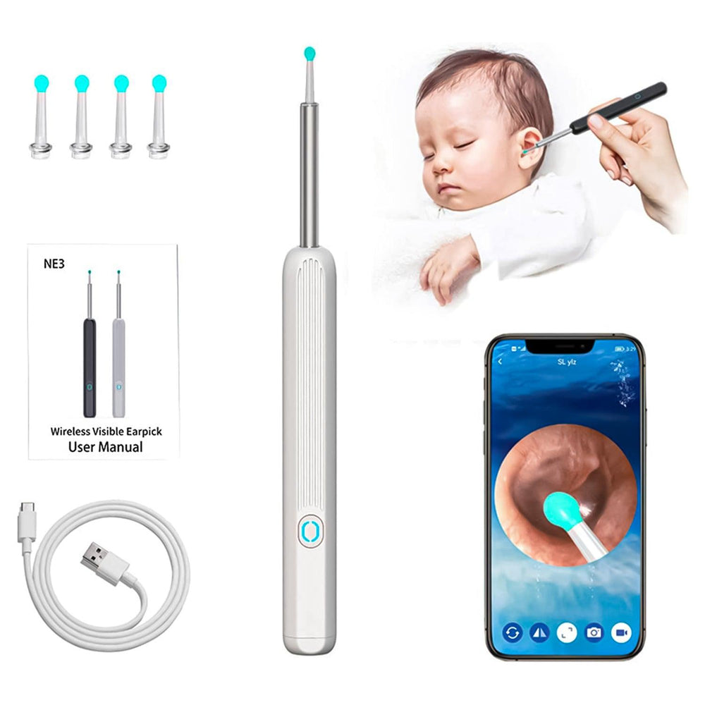 Ear Cleaning Machines - Wi -Fi visible wax elimination spoon - Maskura ...
