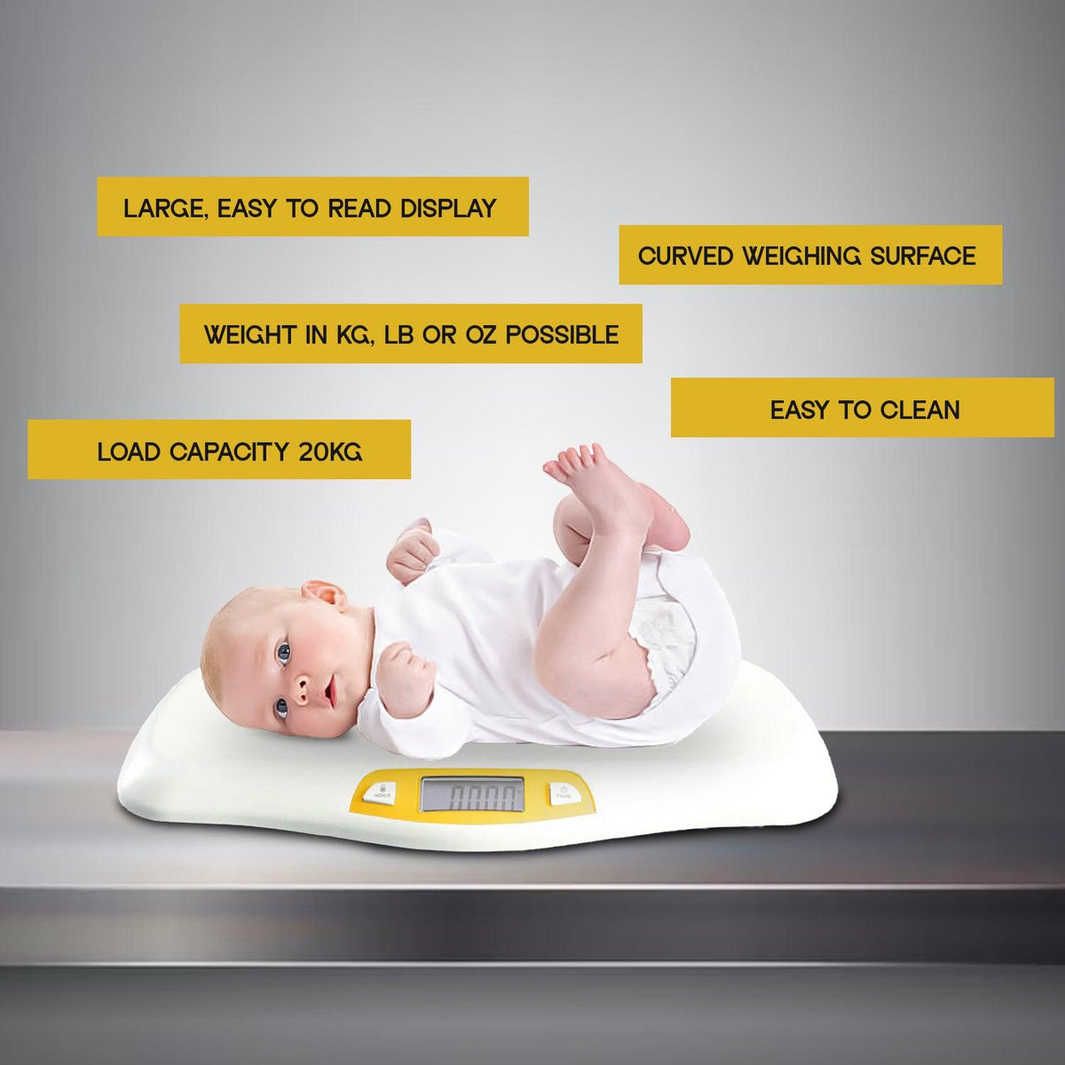 Digital Weighing Scale - 20kg Baby Weighing Scale with LCD Screen | UK