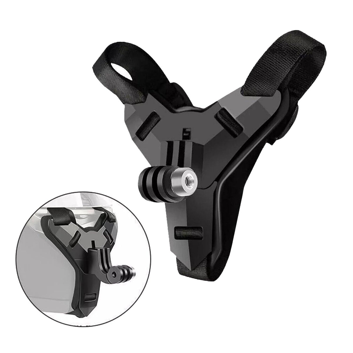 Helmet Camera Mount - Motorcycle Helmet Chin Strap For Gopro 9 8 7 5 ...