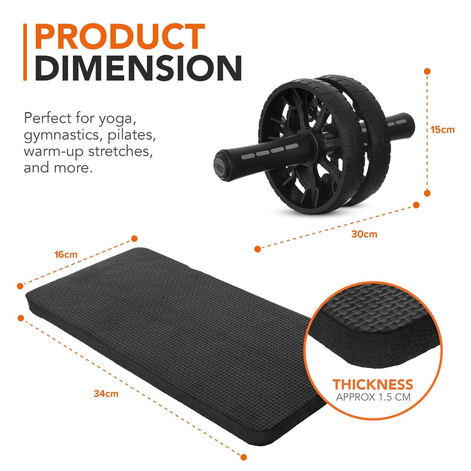 Core Training Kit - 5pc Ab Roller Push Up Skipping Rope | Special Offer