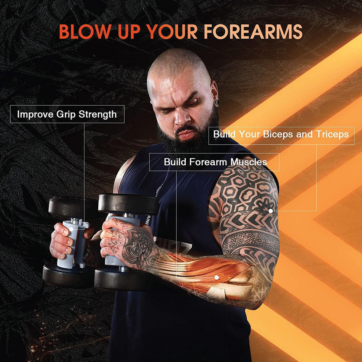 Grip for Dumbbells - Barbell Hand Grips | Game-changer | Unique in UK ...