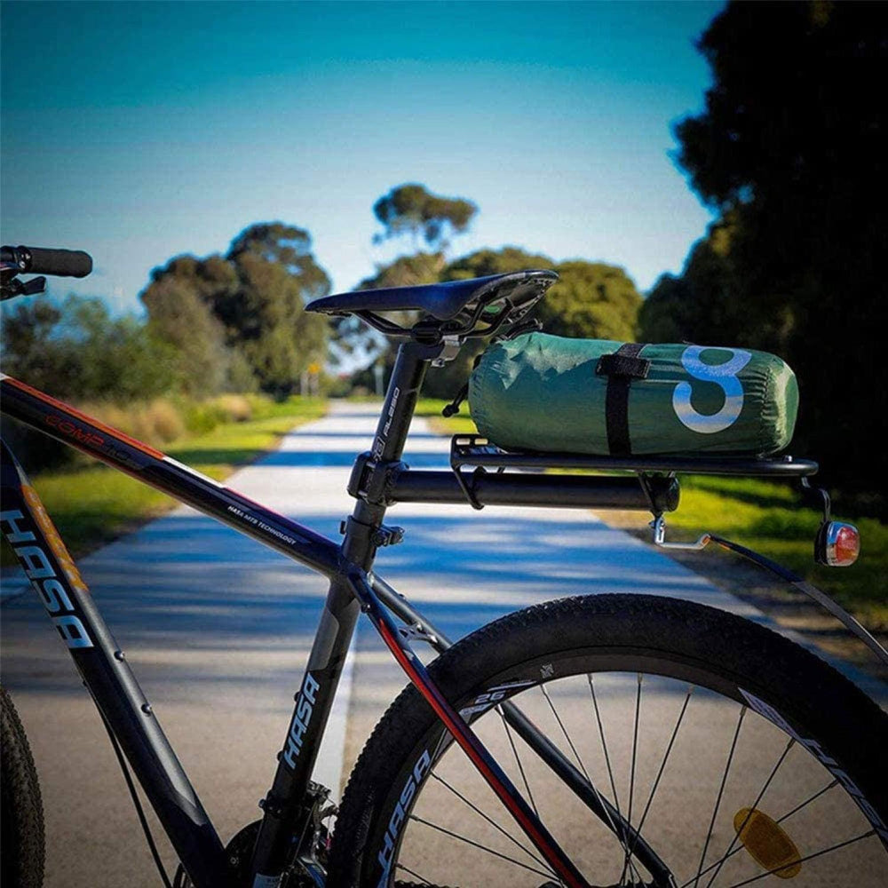 Mountain Bike Pannier Rack - Adjustable Bicycle Rack Bike Cargo Rack ...