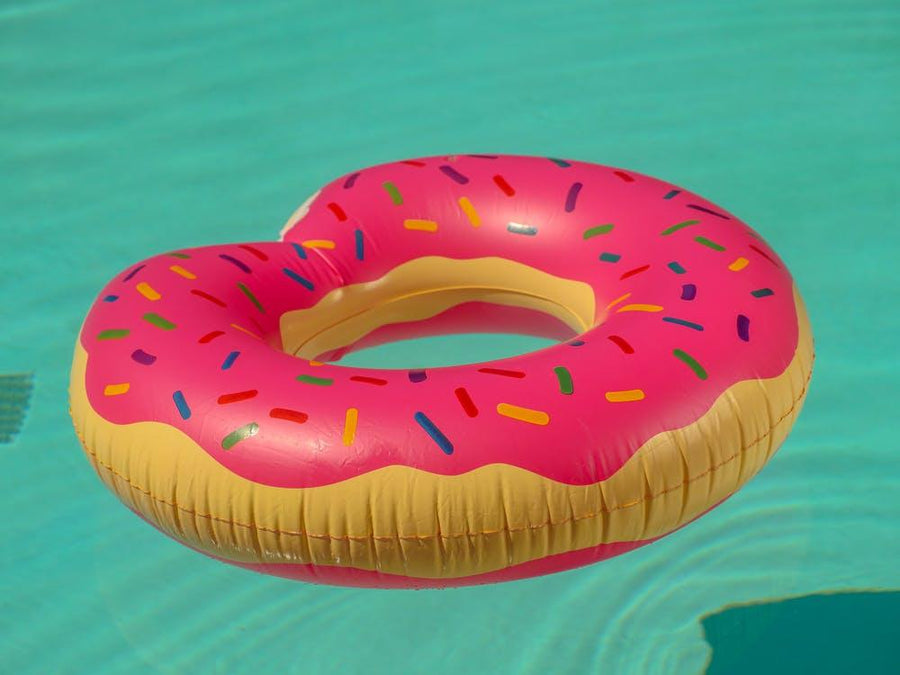 Inflatable Donut Ring - Donut Tube Float Pool Toy Swim Rings