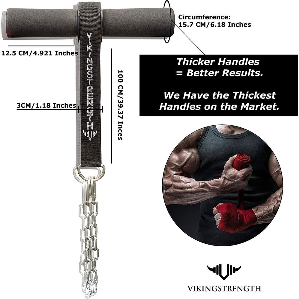 Wrist Roller Machine - Fat Thick Grips Wrist Roller Forearm Strength ...