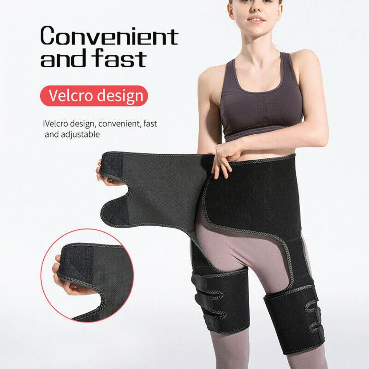 High Waist Thigh Trimmer - 3in1 Body Shaper Butt Lifter Slimming Belt ...