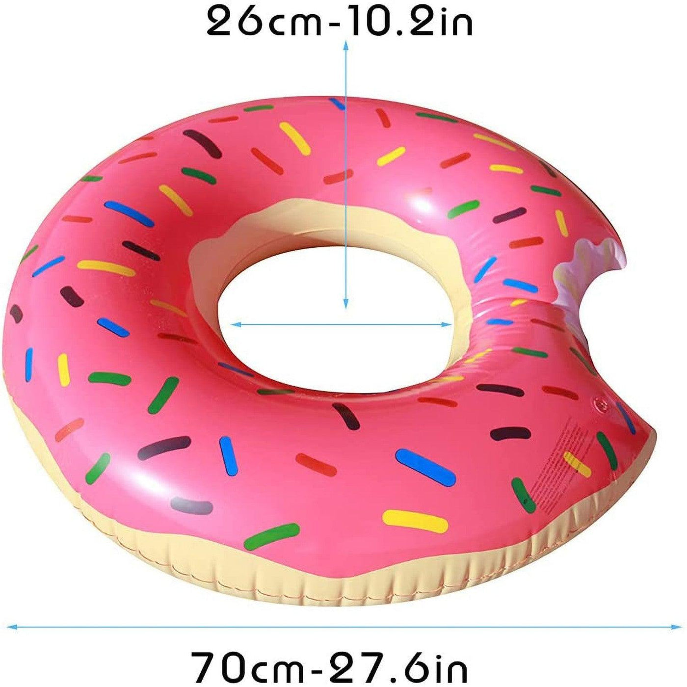 Inflatable Donut Ring - Donut Tube Float Pool Toy Swim Rings