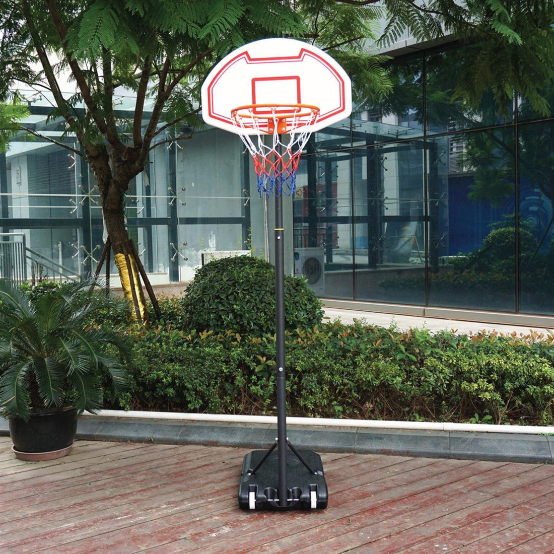 Portable Basketball Stand - Junior Height Adjustable Basketball Hoop ...