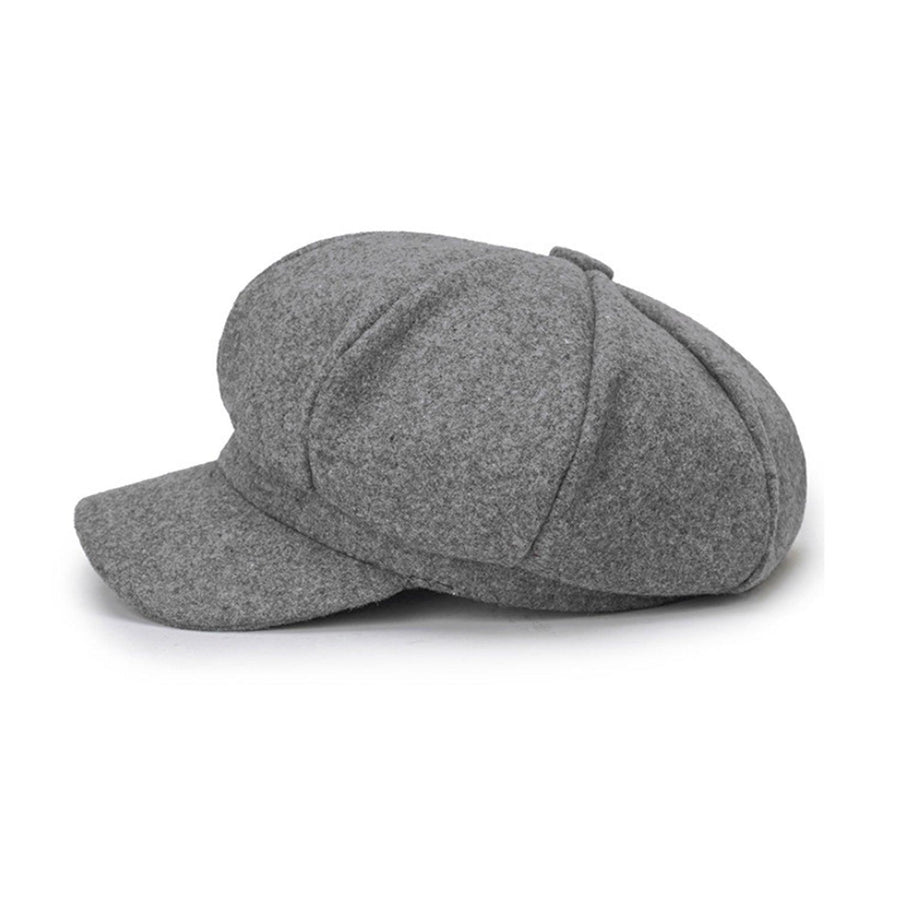 Knitted Baker Boy Hat Womens - Ladies Womens Girls Wool Blend Baker Boy UK